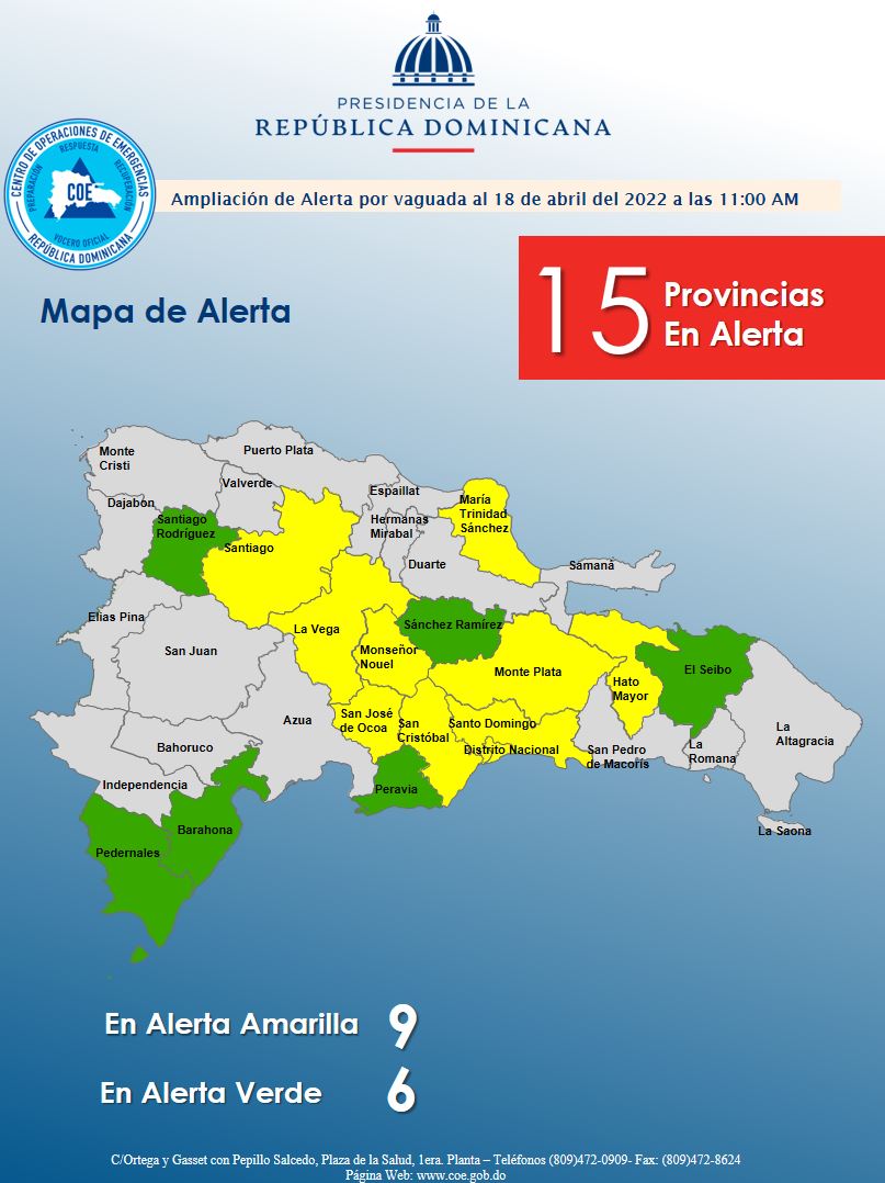 15 provincias en Alerta por posibles inundaciones repentinas ...
